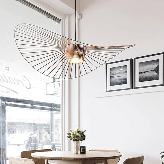 Hoedlamp - Goudbruin - 139 cm - Designlamp - Groot - Hanglamp - Chapeau ...