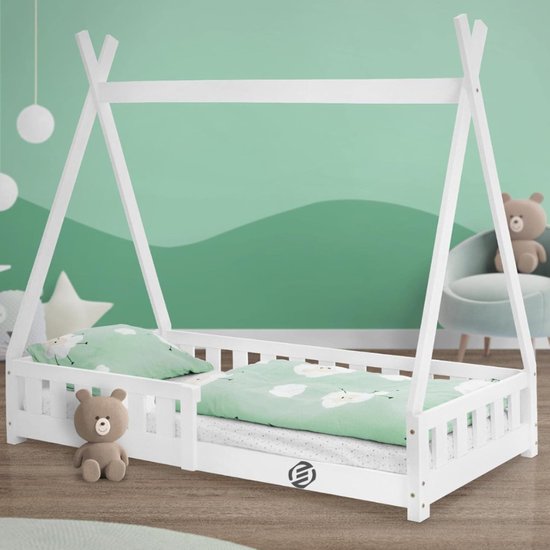 Equivera Grondbed - Peuterbed - Kinderbed - Bedhuisje - Huisbed ...