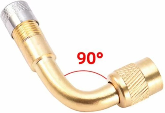 Fiets Ventiel | Verloopnippel | Frans Ventiel | Bocht 90 Graden ...