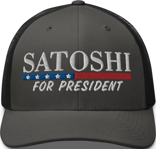 Satoshi For President - Retro Trucker Cap - Bitcoin Petje - Kleur ...