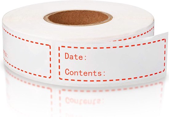 1stuk - Diepvriesetiketten op Rol - Diepvriesetiketten ...