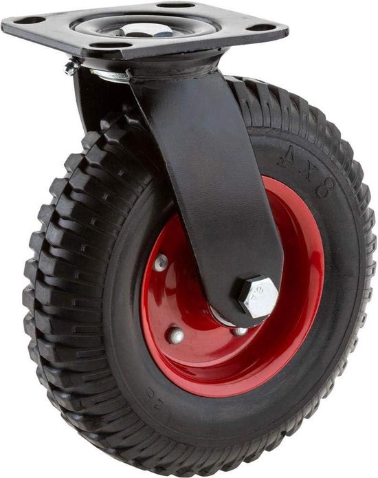 Draaibaar Heavy Duty Industrieel Wiel 8 inch - Sterk en Duurzaam | bol