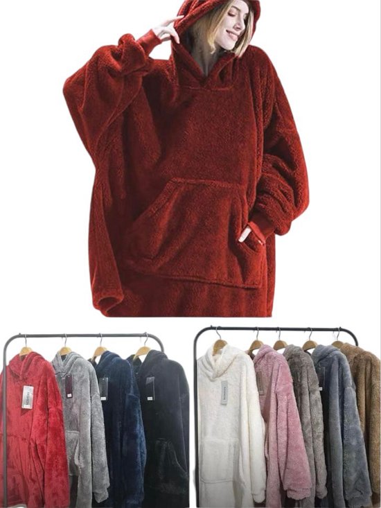 Huispak - Vrijetijdspak -532 Fleece - Fluffy Hoodie warm gevoerd ...