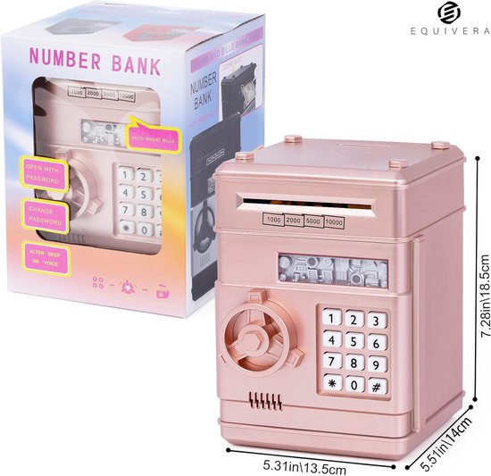 Equivera Kluis Kind - Kluis - Kluis Kinderen - Kluis Spaarpot - Kluisje ...