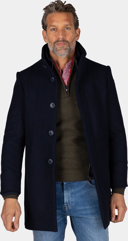 NZA - Donkerblauwe wollen jas - Winter Navy | bol