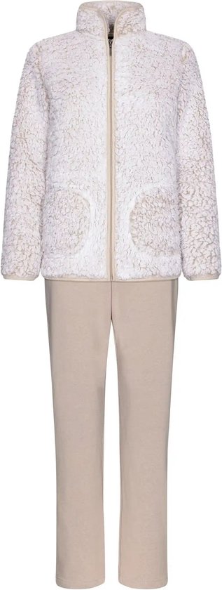 Pastunette Teddy Huispak Fleece - Fluffy Loungeset - 42 - Creme | bol