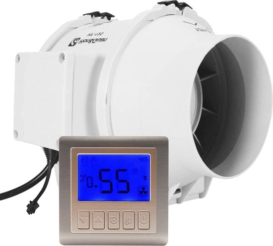 Badkamer Ventilator regelbare Buisventilator 125 mm 310 m³/uur voor ...