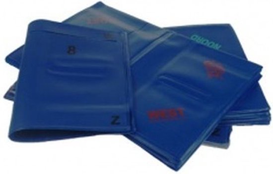 Bridge mapjes BLAUW 1-8 (set van 8 mapjes) | Games | bol