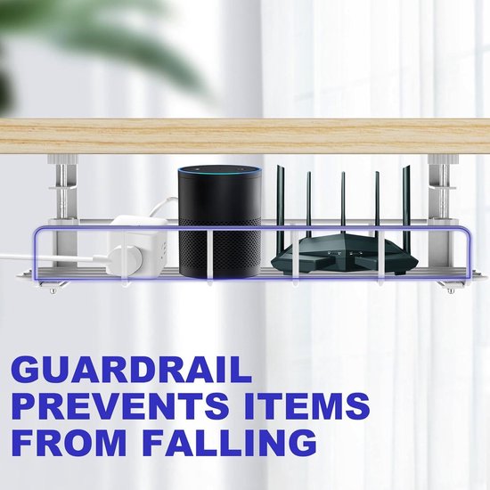 Kabel Management Tray Geen Boor - Staal Bureau Kabel Management Tray ...