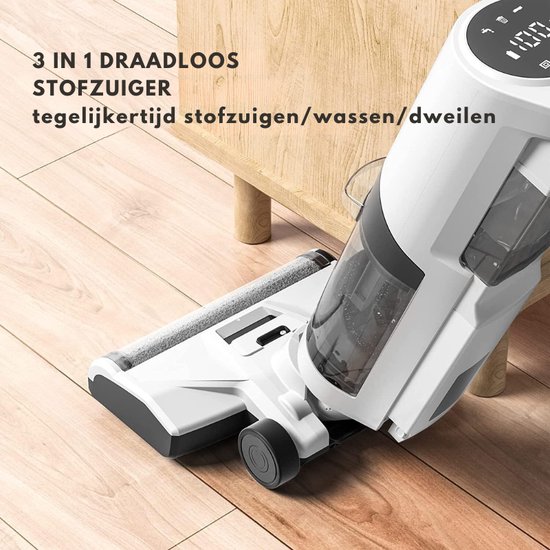 3-in-1 Nat-/Droogzuiger - Stofzuiger en Dweil - 18.000 Pa ...