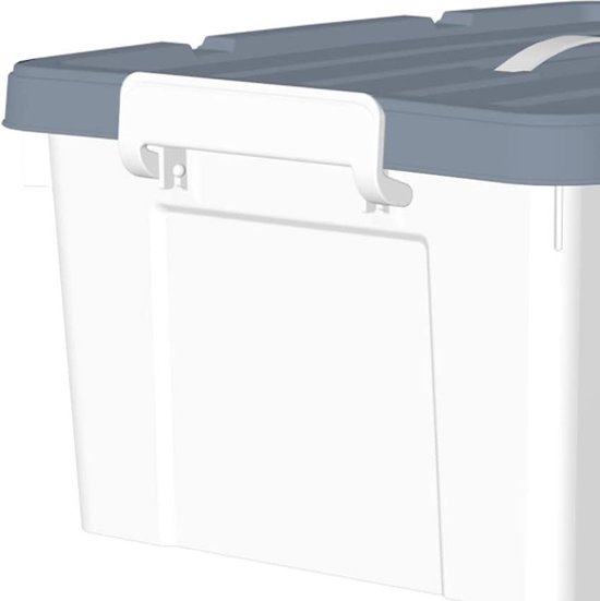 90L x 4 Opbergdozen - Plastic Opbergdoos met Deksel - Organiserende ...