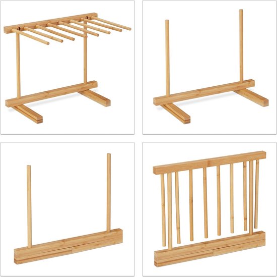 Pasta drying rack with 8 arms - Space-saving hanging foldable rack ...