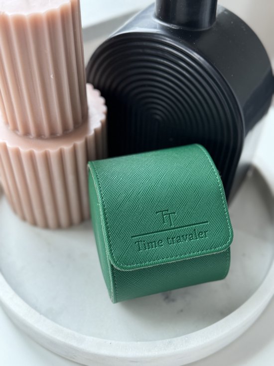 Time Travaler | Premium Watch roll voor 1 horloge | Rolex Groen | bol