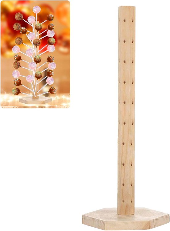 Wooden Lollipop Holder Stand - 60 Holes - Cake Pop Display Stand ...
