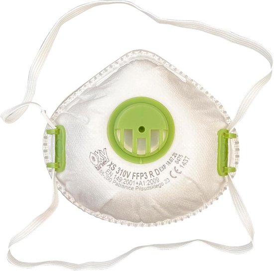 Herbruikbaar adembeschermingsmasker - 10 x XS 310 V FFP3 R D - Stofmasker met ventiel... | bol