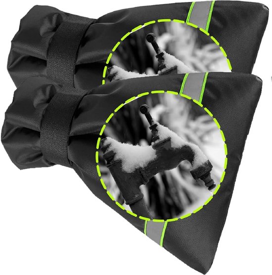 Winter Waterkraan Cover - 17 cm x 22 cm - 2 PACK - Vriesbescherming Pijp Isolatie -... | bol