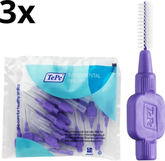 TePe Ragers Lila - 3 x 25 stuks - Voordeelverpakking | bol