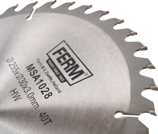 FERM - MSA1028 - Zaagblad - 255x30/16mm - T40 - TCT tanden - Diameter ...