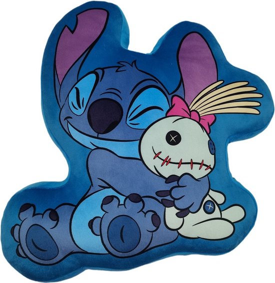 Stitch kussen - Stitch & Scrump - 40x40cm | bol