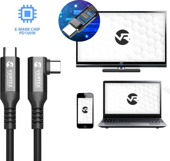 5m USB-C PD100W-kabel voor Meta Quest Link / Oculus Link - 10 Gbps hoge ...