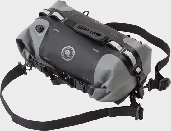 Giant Loop - Rogue Dry Bag voor op de motor - 17 liter - zwart/grijs | bol