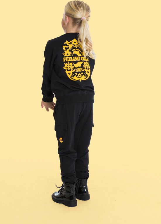 Meisjes cargo broek - Orly - Zwart | bol