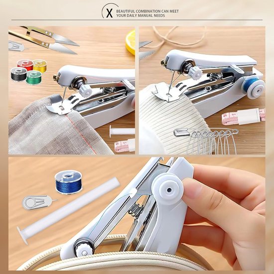 Solacis Handnaaimachine - Mini naaimachine - Hand naaimachine - Must ...