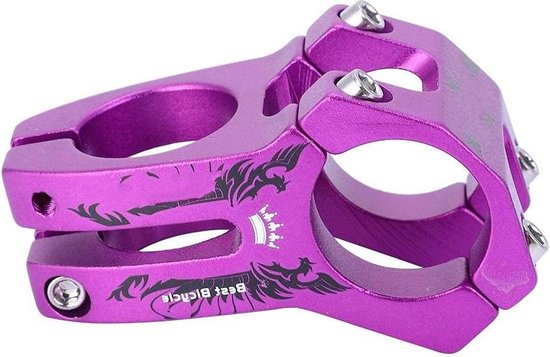 Stuurpen 0 Graad 31.8mm Aluminium MTB Fiets Stuur - Lila - Mountainbike ...
