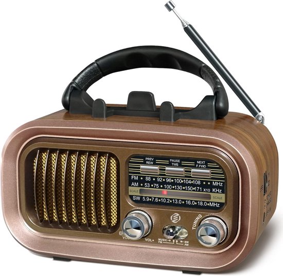 Equivera Transistor Radio - Transistor Radio op Batterijen - Draagbare ...