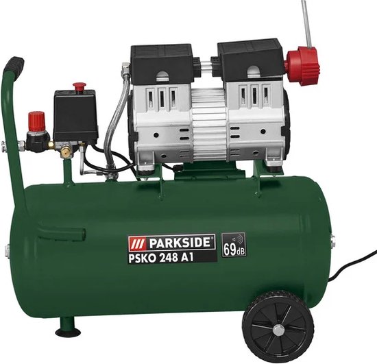 PARKSIDE® Stille compressor 1100 W - Toerental: 2850 min - Ketelvolume ...