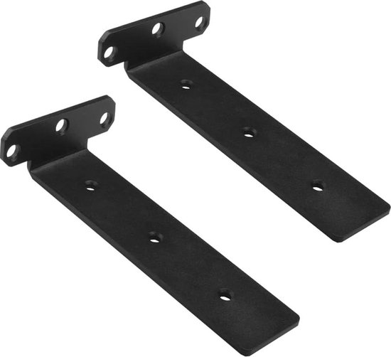 Verdikte Zwarte Plank Beugels - Wandmontage - 6 Inch Metalen L Beugel ...