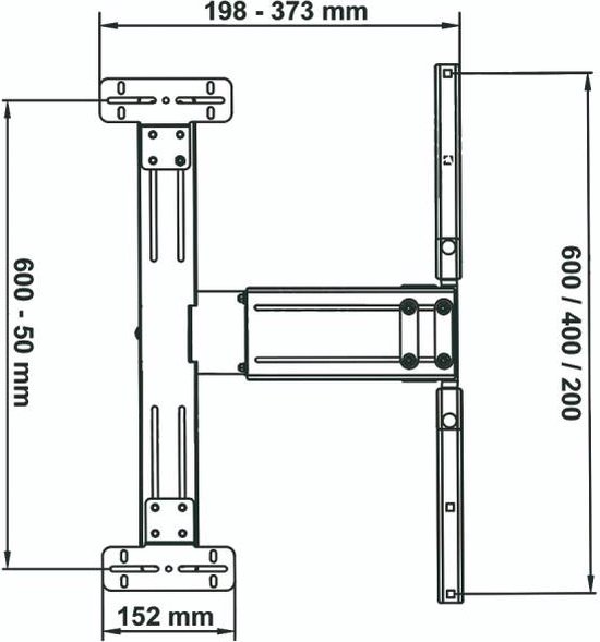 Universele Ophangbeugel voor 1 of 2 Luidspreker(s) - Tot 5kg - Zwart | bol