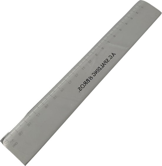 Metal Liniaal - Precisie 20 cm - A.G. Spalding & Bros | bol