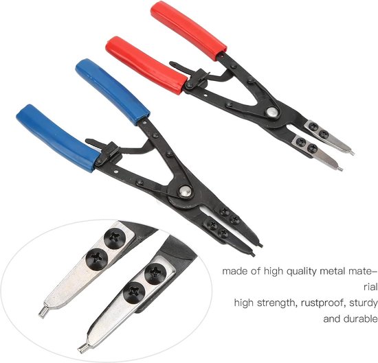 Snap Ring Tang Set - Heavy Duty Universele Metalen Borgveertangen Set ...
