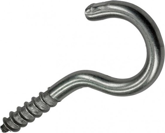Sam - RVS Schroefhaak 2 stuks 3,5 x 20 mm | bol
