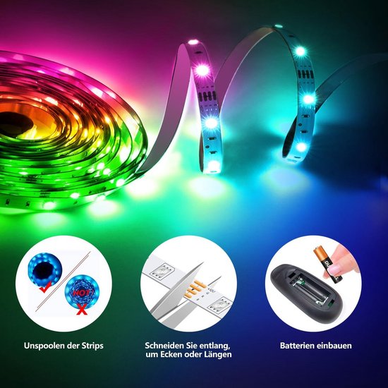 Led Strip 30m Bluetooth RGB Meerkleurig Verlichting Strip Band voor ...