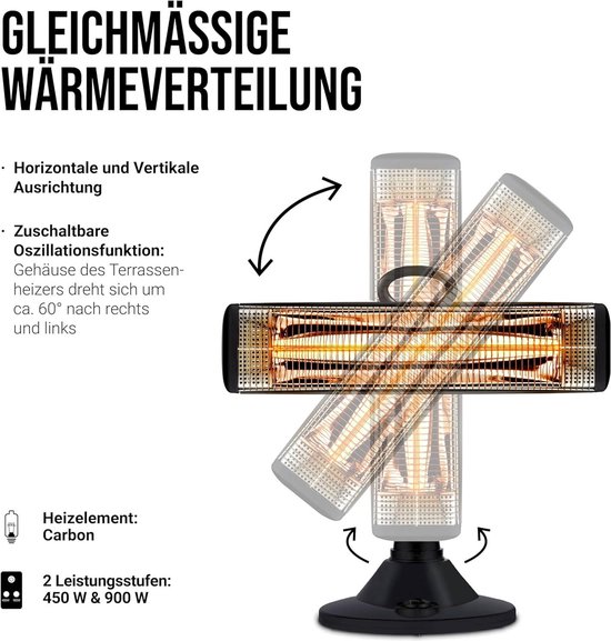 Heater Elektrische Terrasverwarmer 4923 verwarming elektrisch infrarood ...