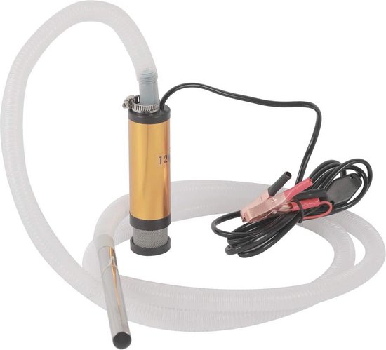 12V Dompelpomp voor Water en Diesel met 2m Slang - Roestvrijstalen ...