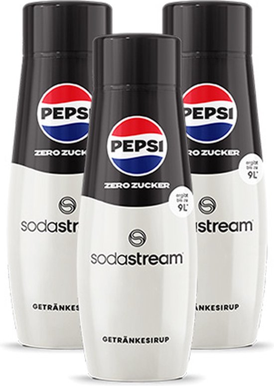 SodaStream - Pepsi Zero Siroop - 3x 440ml | bol