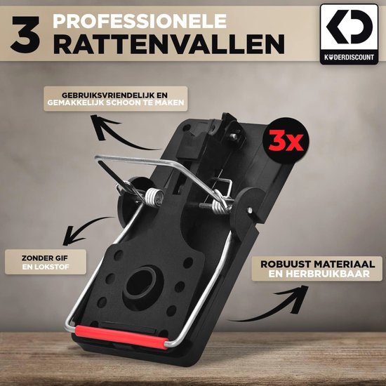 Professionele Rattenval - Herbruikbare en Effectieve Oplossing voor ...