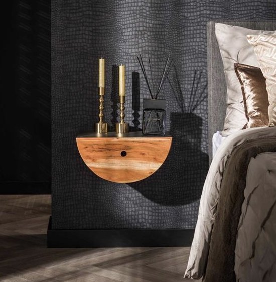 PS-Collection Half Moon Set van 2 Nachtkastjes 1 Lade - 40x24x19cm ...