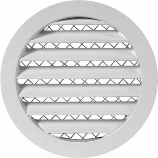 Aluminium rooster Ø160 wit - MRA160W - RAL9016 | bol