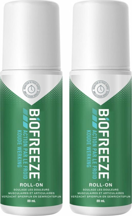 Biofreeze Roll-on Verkoelende Gel - Cold Action - Voordeelverpakking ...