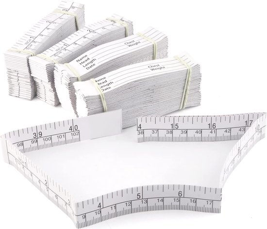 Papieren Meetlint voor Medisch Gebruik - 1 Meter - Wegwerp - 100 Stuks ...