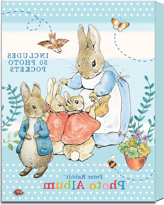 Pastel Stripes Photo Album in Box - 100 Peter Rabbit 7x5 inch Photos | bol