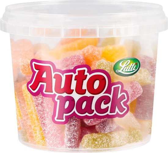 Lutti Autopack Sour Sticks - zure staafjes snoep 12x175g - snoeppotje ...