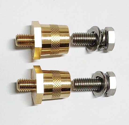 2x Batterijpooladapter M8 voor auto-accuaansluiting - accuklemmen ...