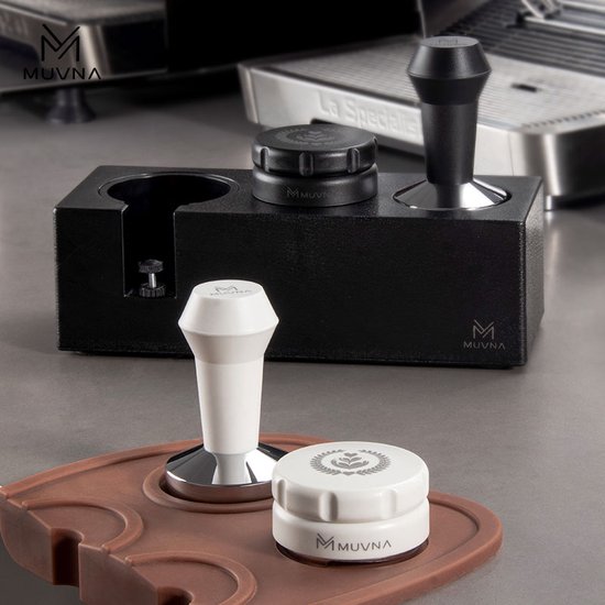 MUVNA - Tamper & Portafilter Base - Houder voor tamper en distributie ...