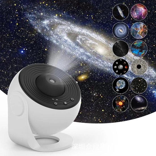 Tumex - Sterrenhemel Projector - Galaxy Projector - 360° Rotatie - 12 ...