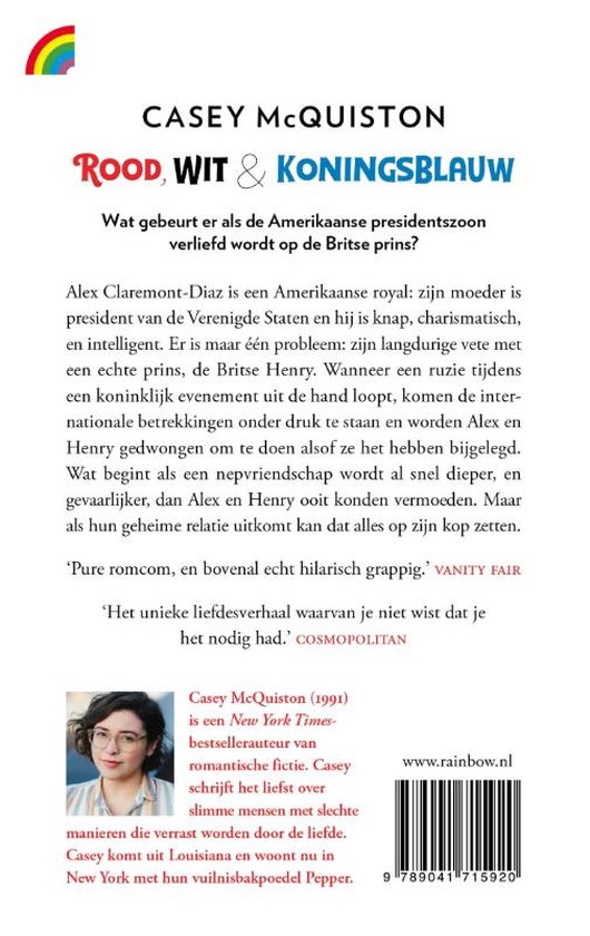 Rood, wit & koningsblauw, Casey Mcquiston | 9789041715920 | Boeken | bol
